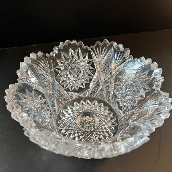 Accents | Vintage 1853 Corning American Brilliant Period Cut Glass J ...